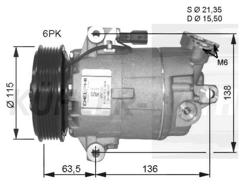 Nissan Kompressor (926001DB0A 92600JD200) - KUEHLER-RATH